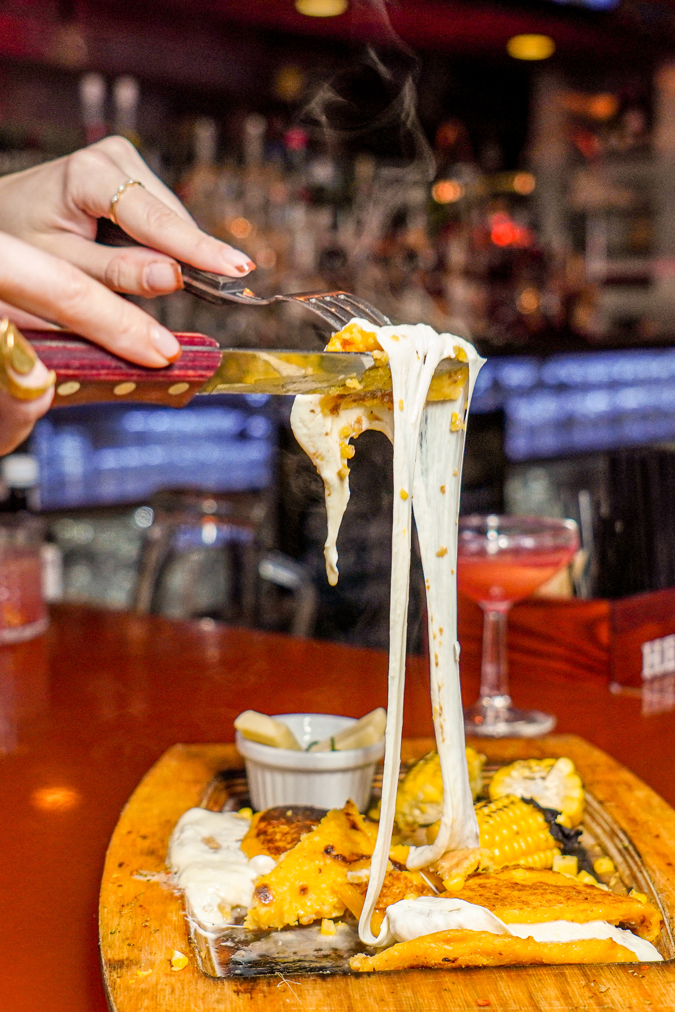 Cachapa with Queso de Mano in Tampa Bay - Renzo's